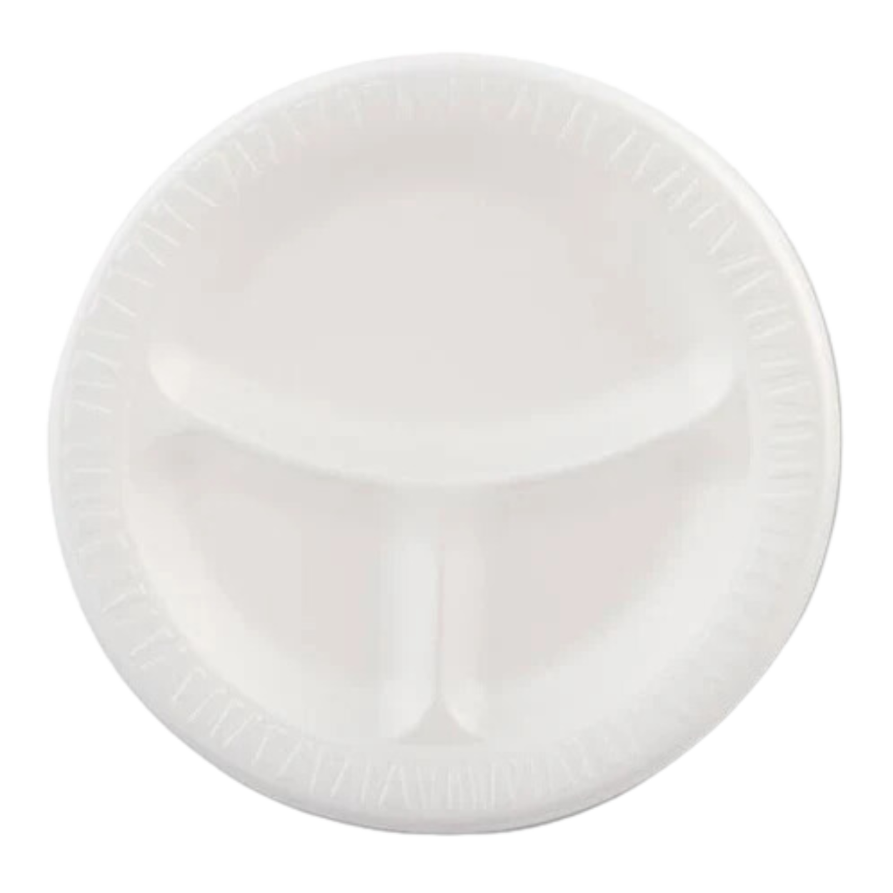 9" Foam Plate 3 Compartment 500/cs – Source One Distributors