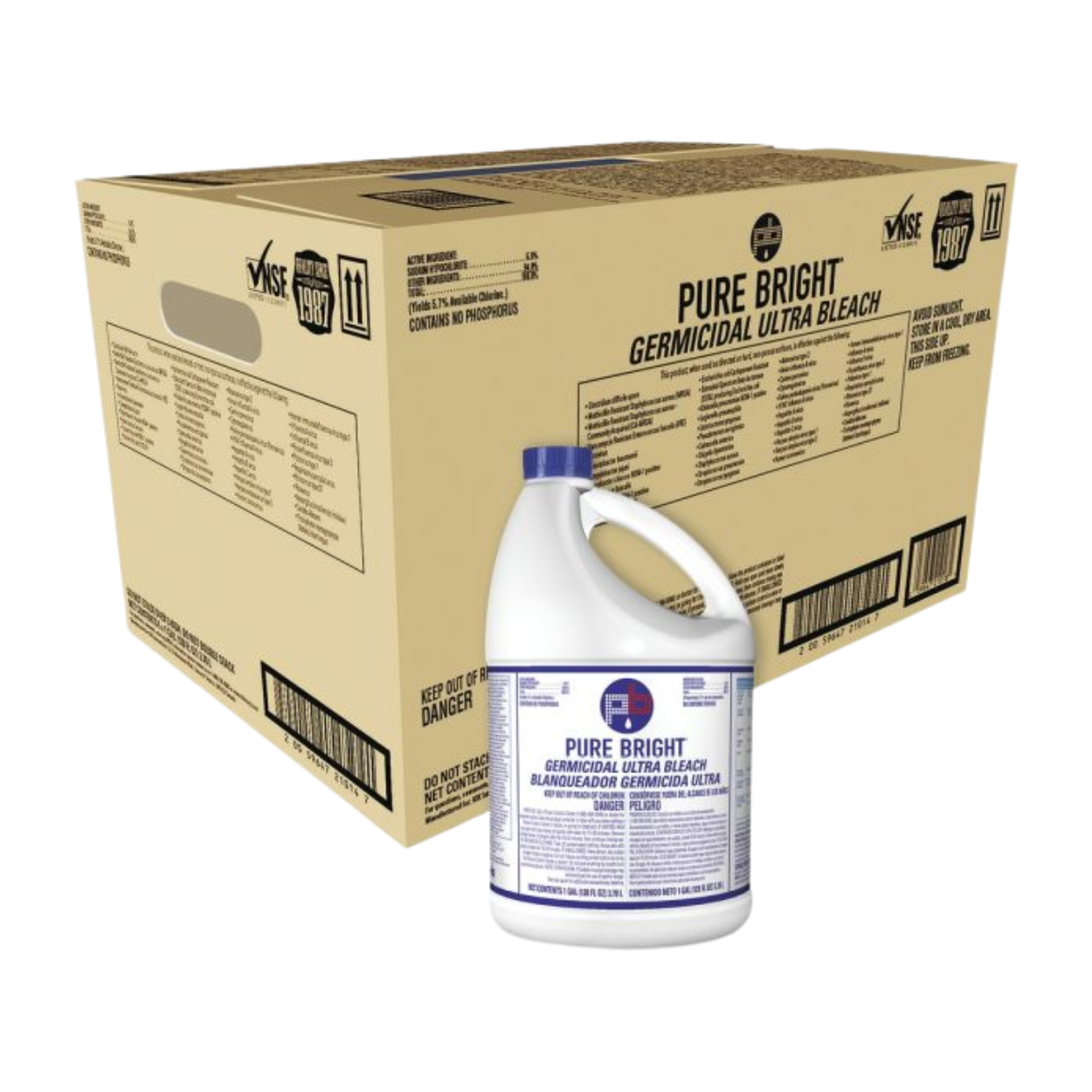 KIK Pure Bright Germicidal Ultra Bleach 6/cs – Source One Distributors