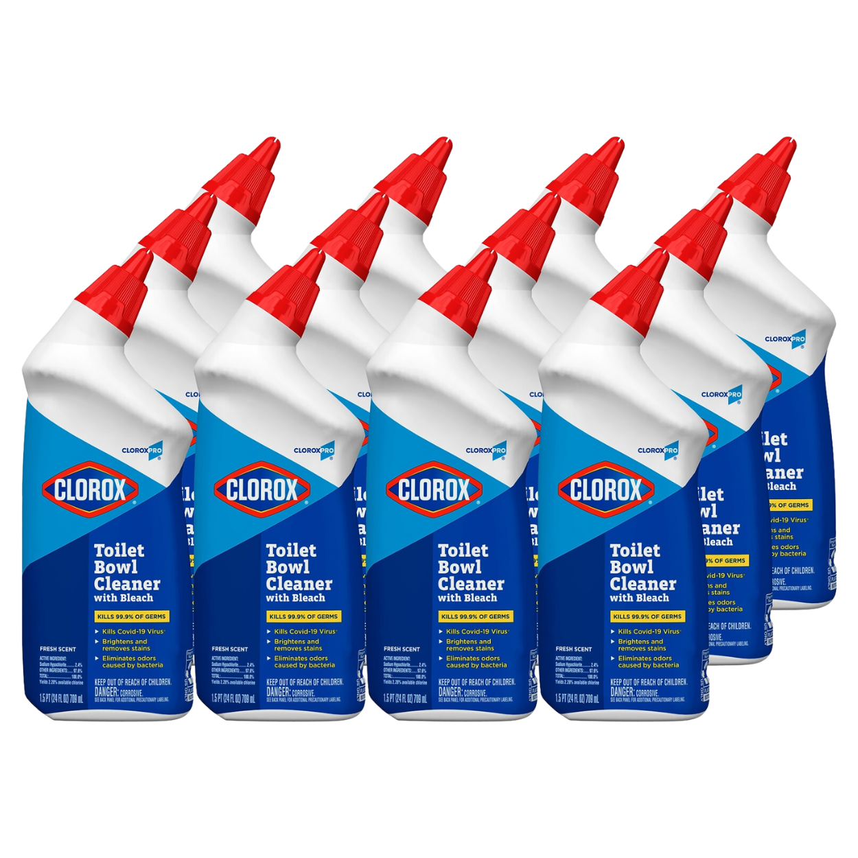Clorox Toilet Bowl Cleaner w/Bleach 12/24 fl oz – Source One Distributors